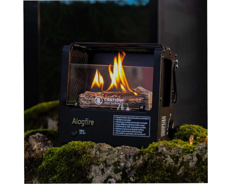 Alogfire Mini Campfire | Portable Gas Heater - Yorkshire Caravans ...
